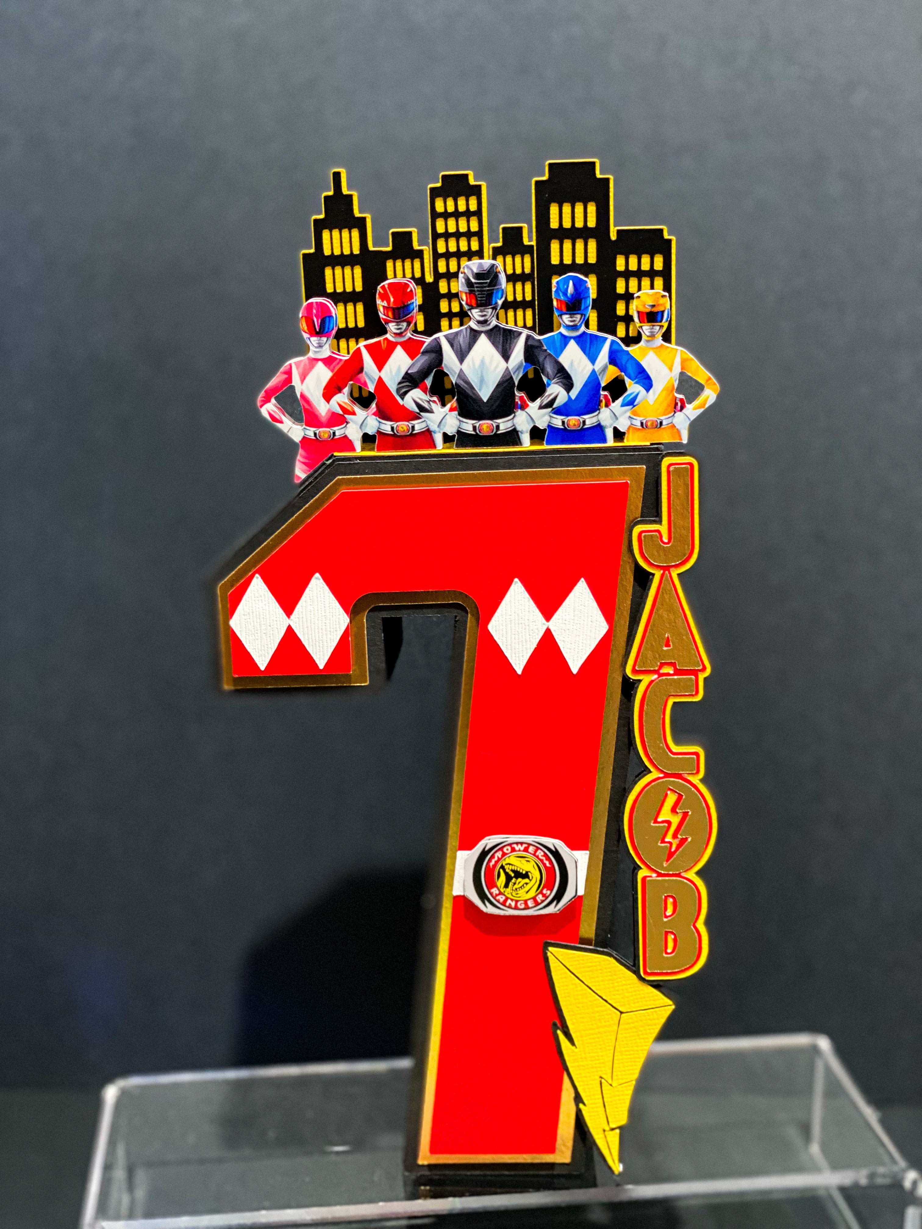 Power Rangers 3D Letter | CalitheMaker Shop