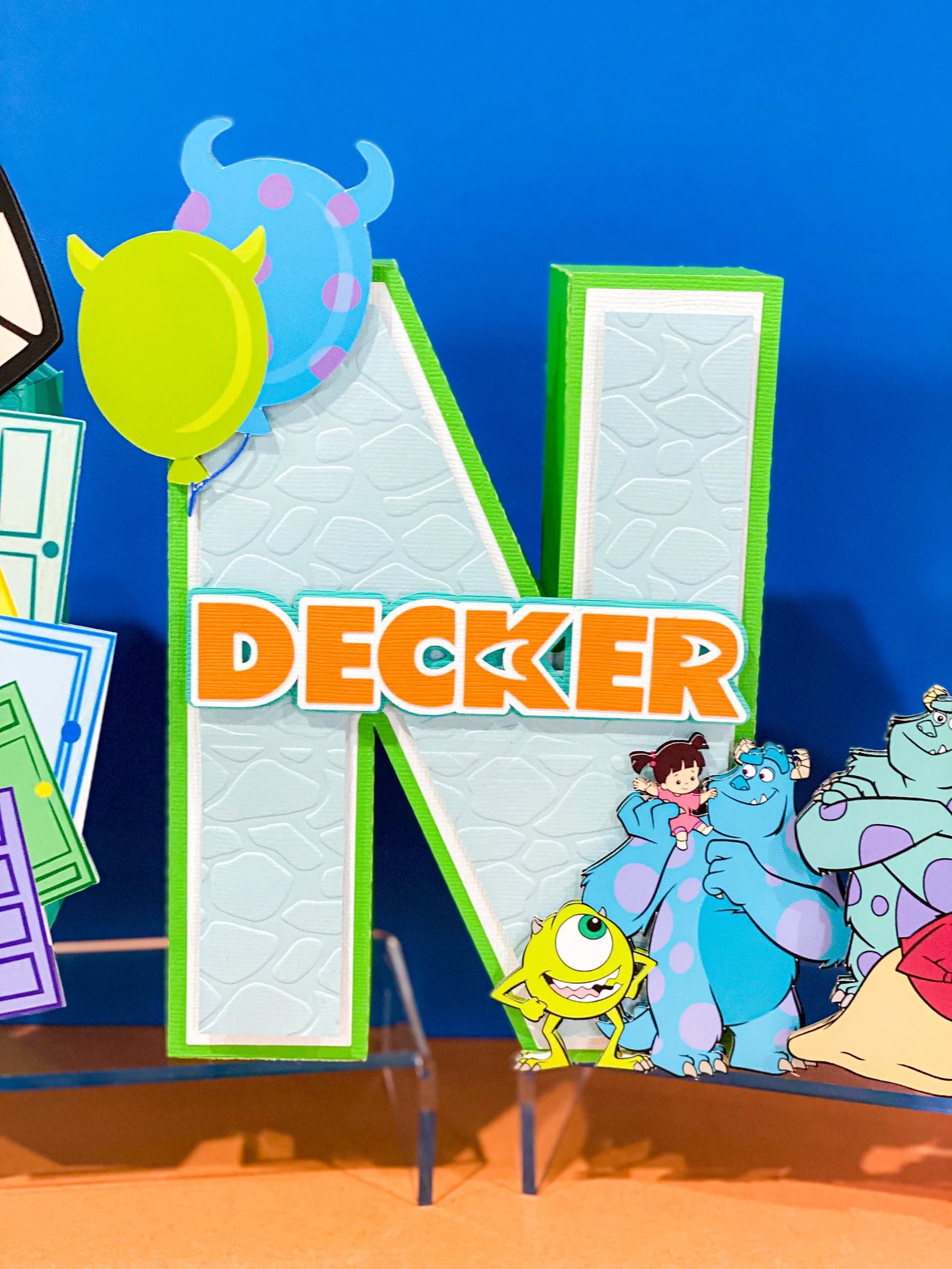 Monsters Inc. Theme 3D Letter or Number | CalitheMaker Shop