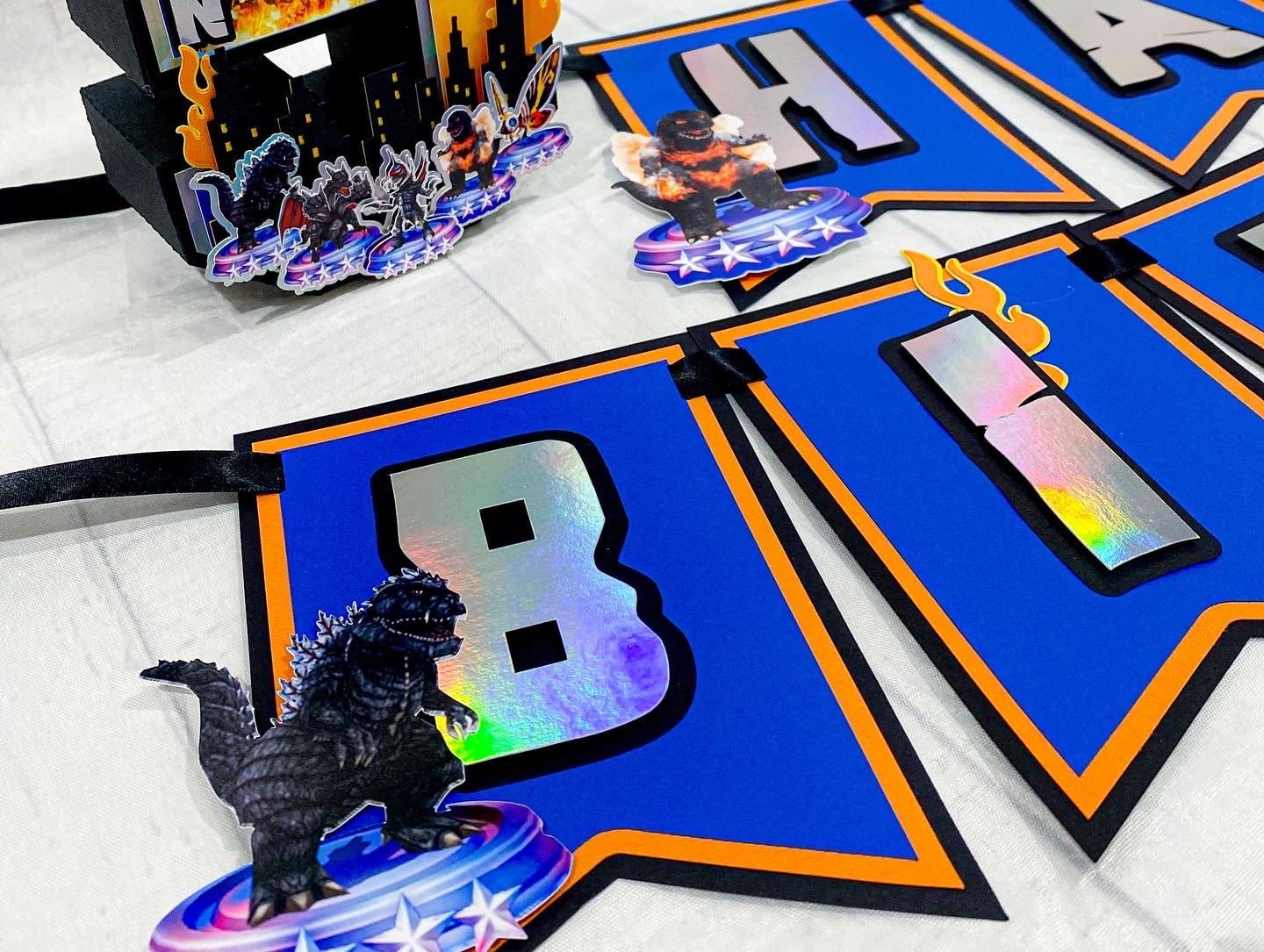 Godzilla vs. Robo Godzilla (Battle Line) Banner - Unique Party ...