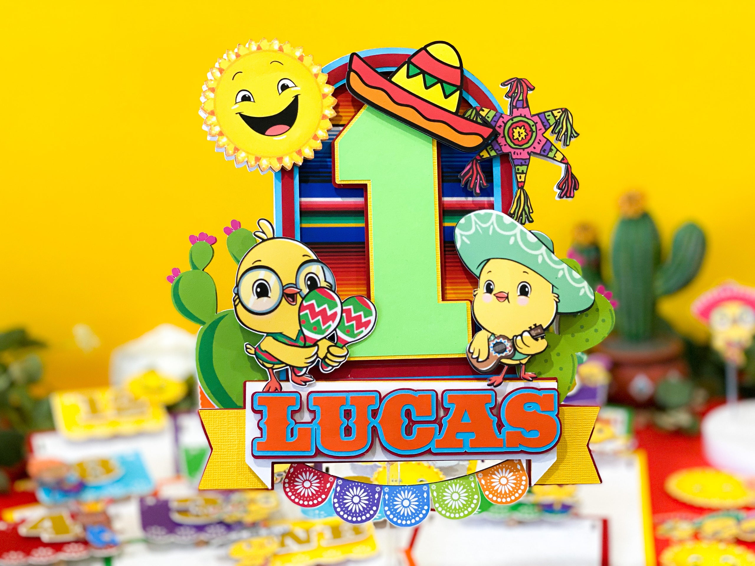 Fiesta Canticos Cake Topper | CalitheMaker Shop